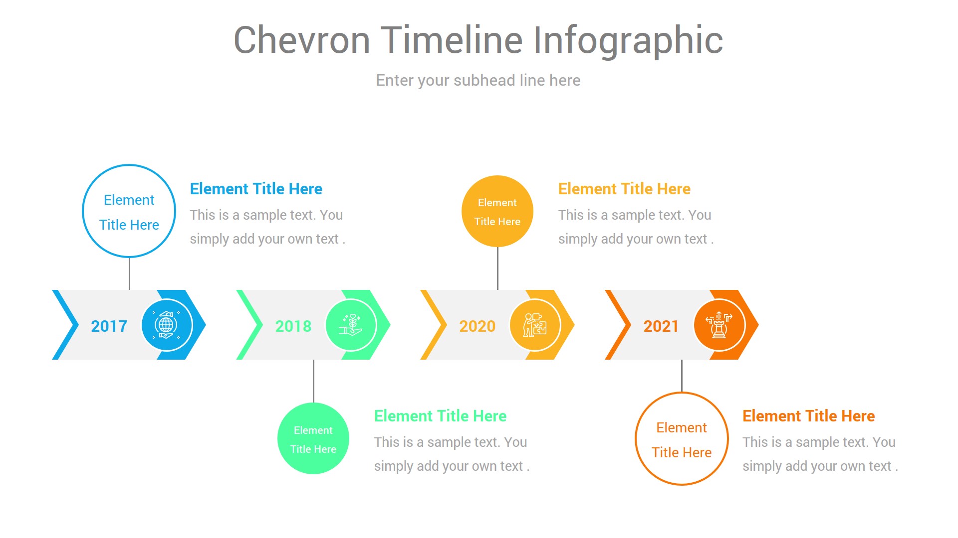 Horizontal Timeline Infographic Template CiloArt