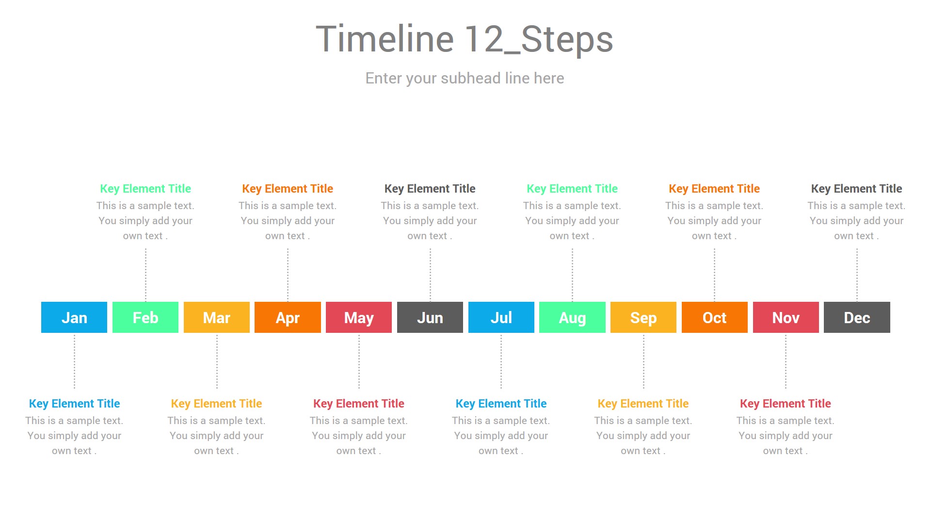 Monthly Timeline Powerpoint Template Riset