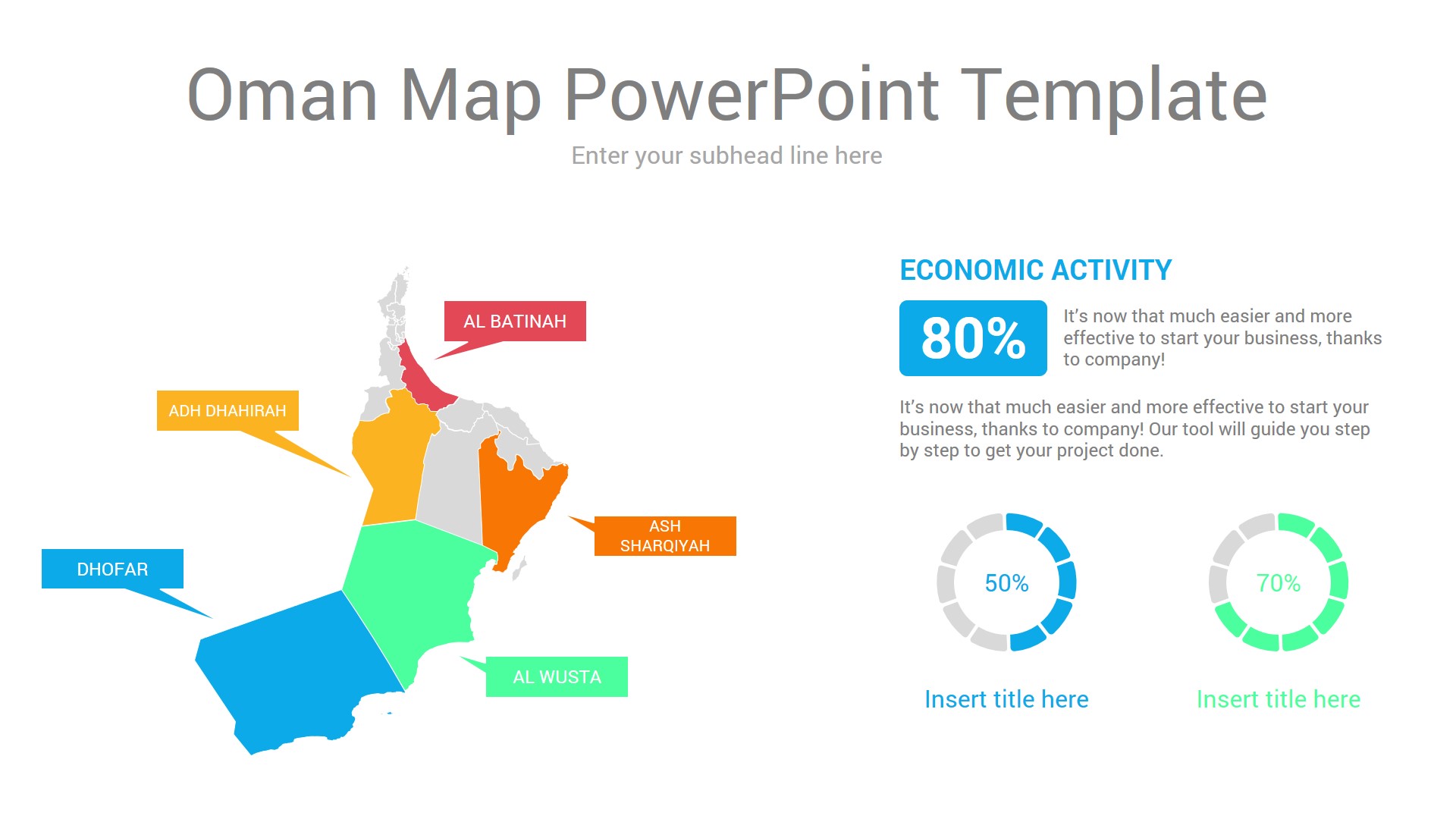 oman map powerpoint template | CiloArt
