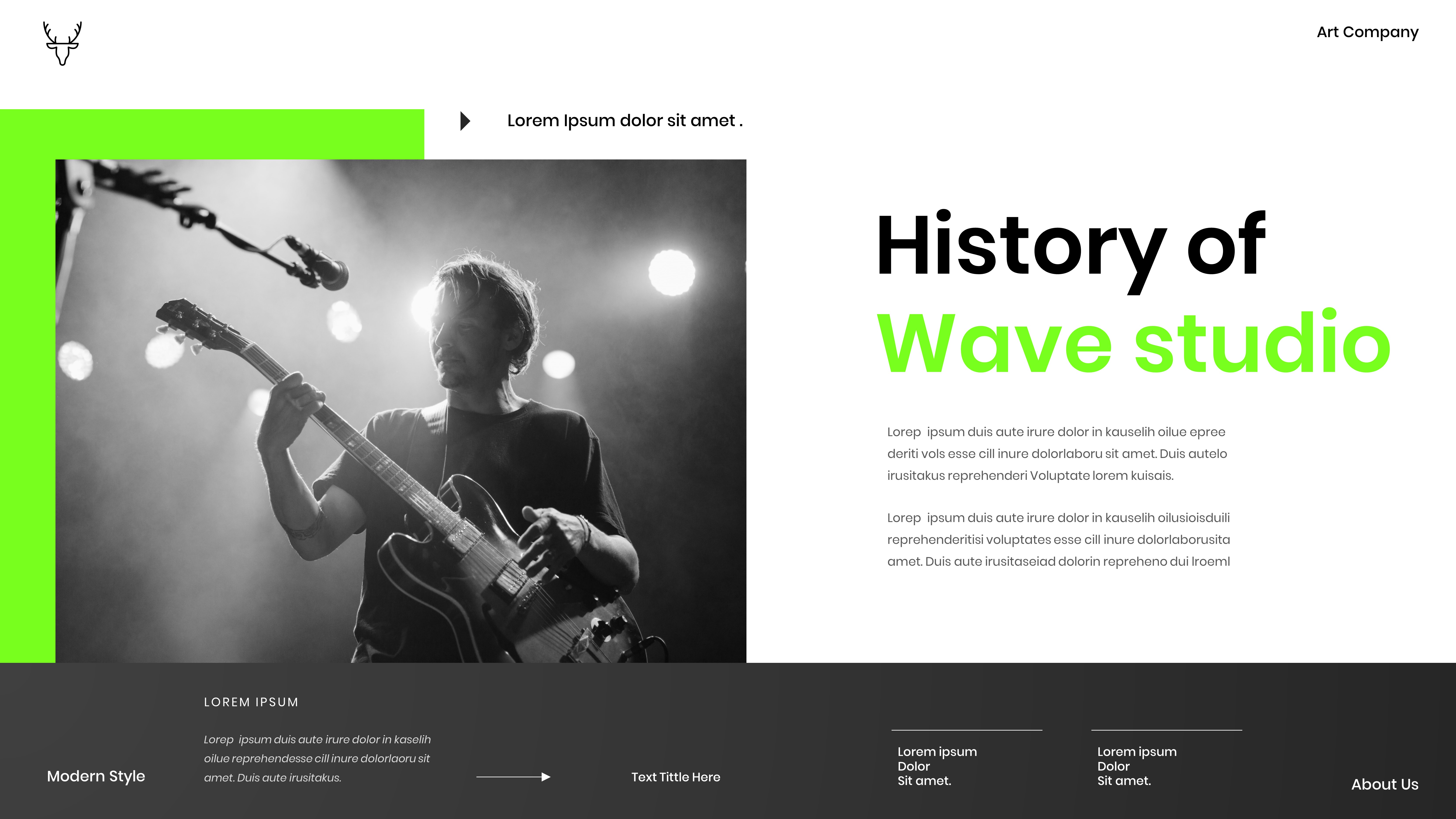Wave Business PowerPoint Template | CiloArt